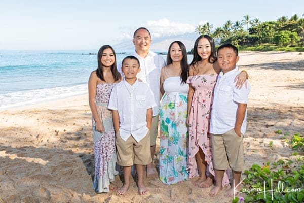 Permanent Smiles ~ The Moua's Maui Family Portrait
