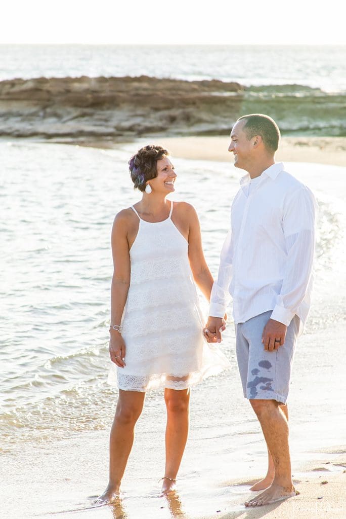 Two On the Sand - Ashley & Jesse's Kauai Couples Photography
