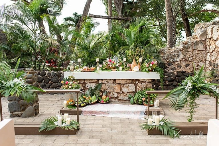 Rustic Hawaiian Ruins - Maui Wedding Photography