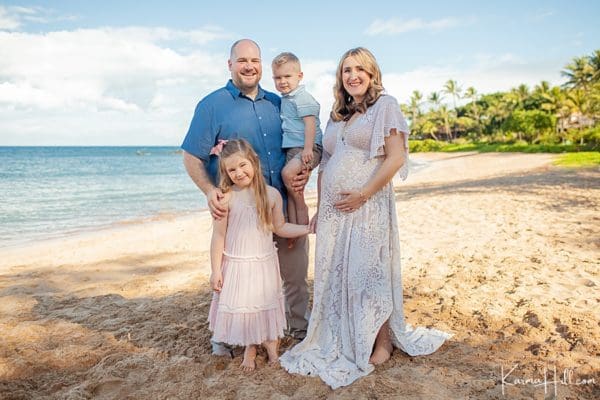 And Baby Makes Three - The Rook Family's Maui Maternity Portraits