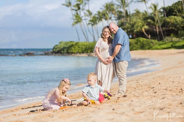 And Baby Makes Three - The Rook Family's Maui Maternity Portraits