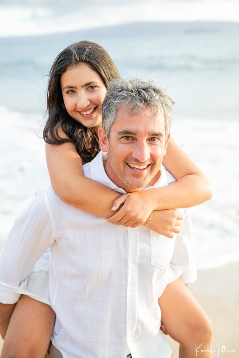 Southside Vibrance - The Baradaran Family's Maui Beach Portrait