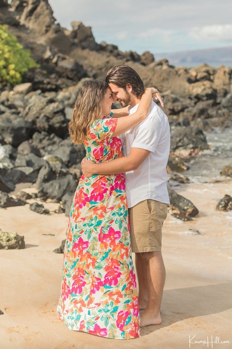 On the Sandy Shore - Chelsea & Vincent's Maui Couples Portraits