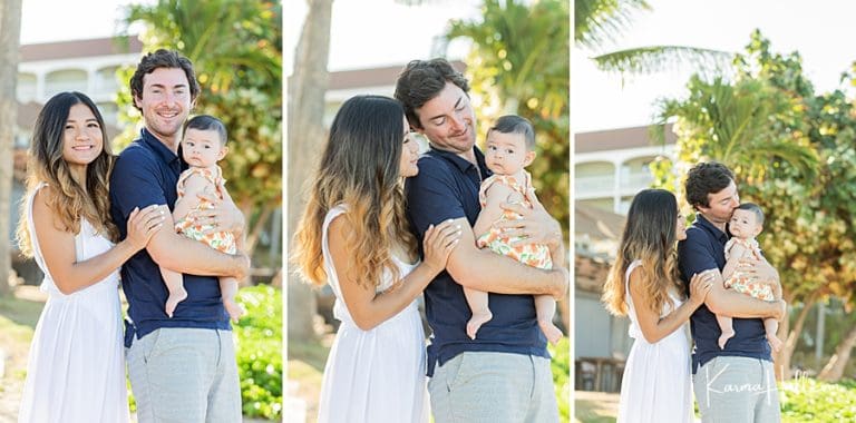 Good Things Come in Threes - Abrams Family’s Maui Beach Portraits