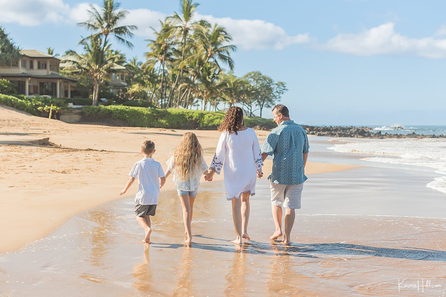 Sunny Beach Moments - Easley Family's Maui Beach Portraits