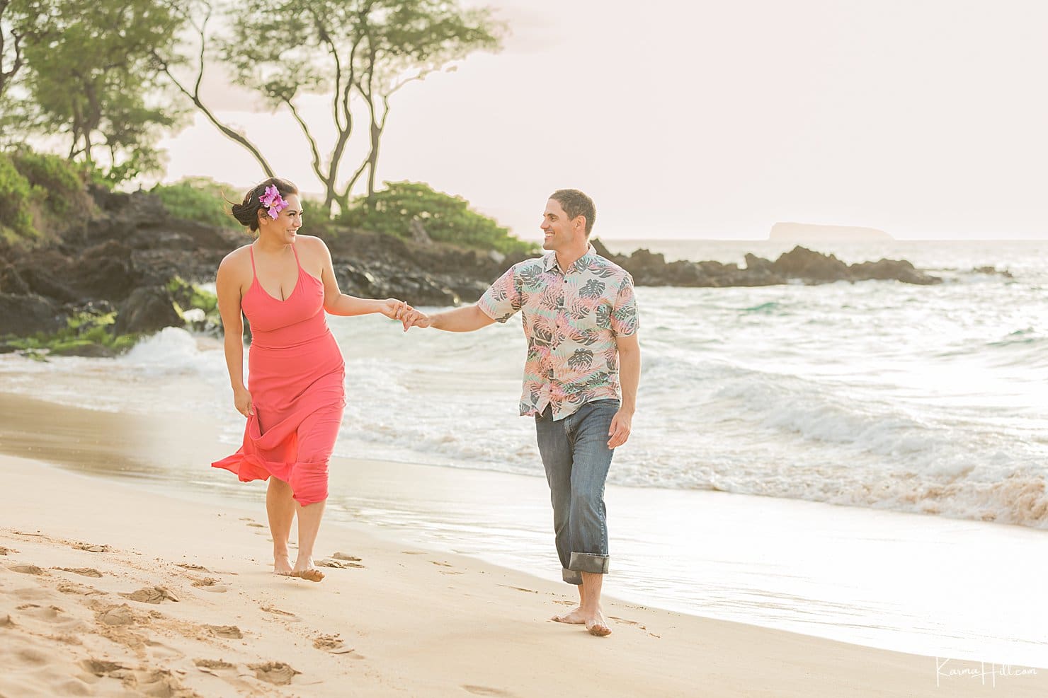 Passionate & Dreamy - Taj-a & Jonah's Couples Portraits in Maui