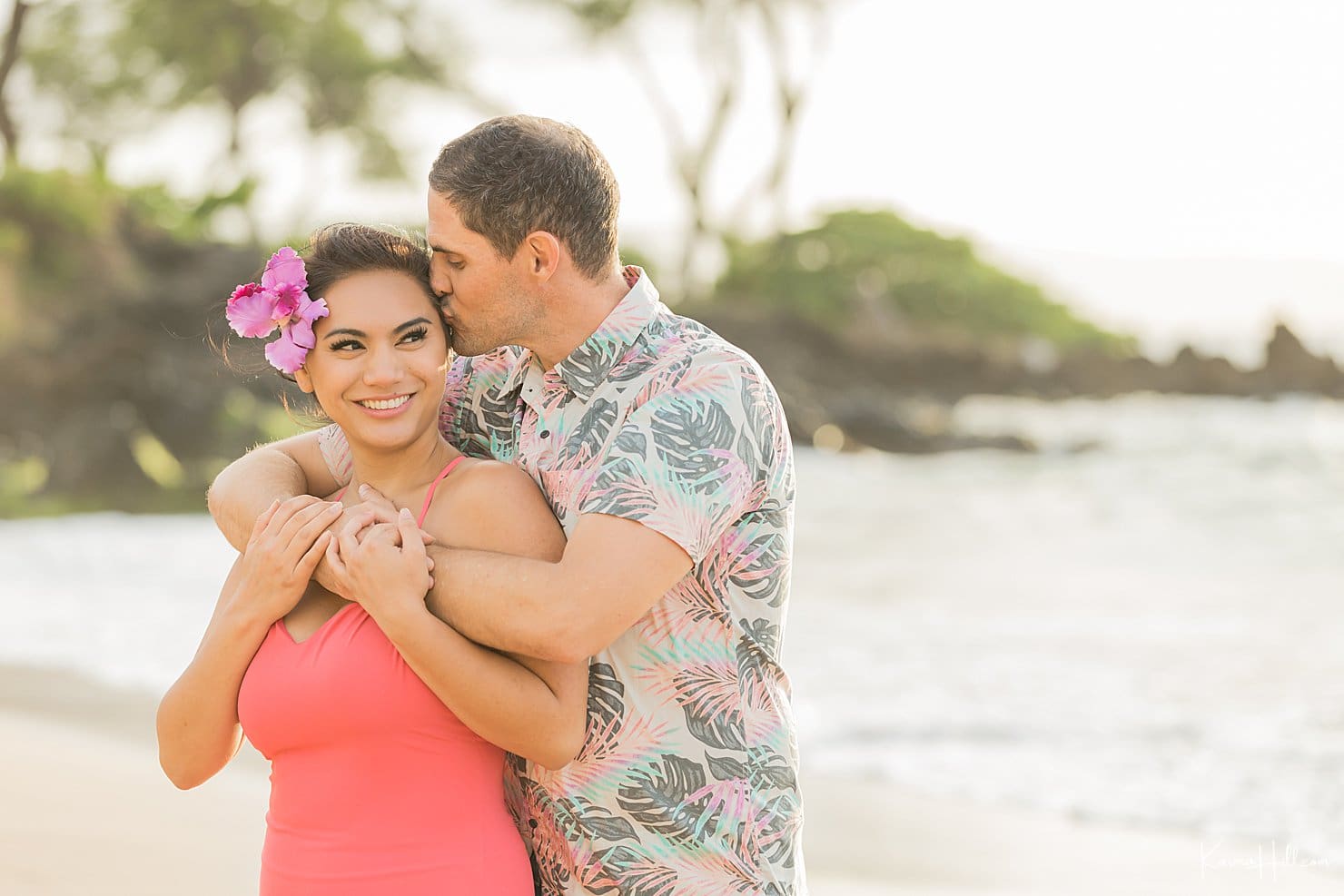 Passionate & Dreamy - Taj-a & Jonah's Couples Portraits in Maui
