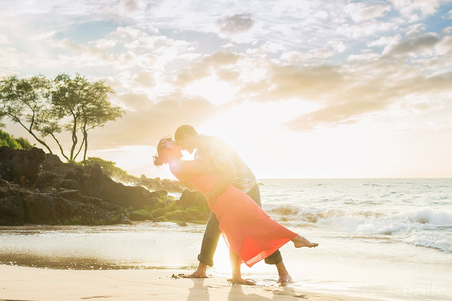 Passionate & Dreamy - Taj-a & Jonah's Couples Portraits in Maui