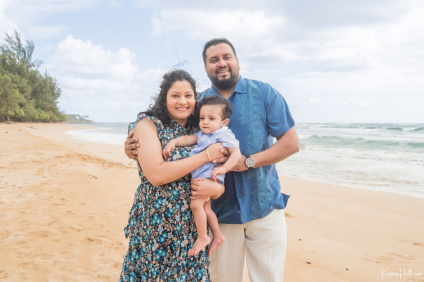 Our Waves Of Life - Gamalath Family's Beach Portraits in Kauai