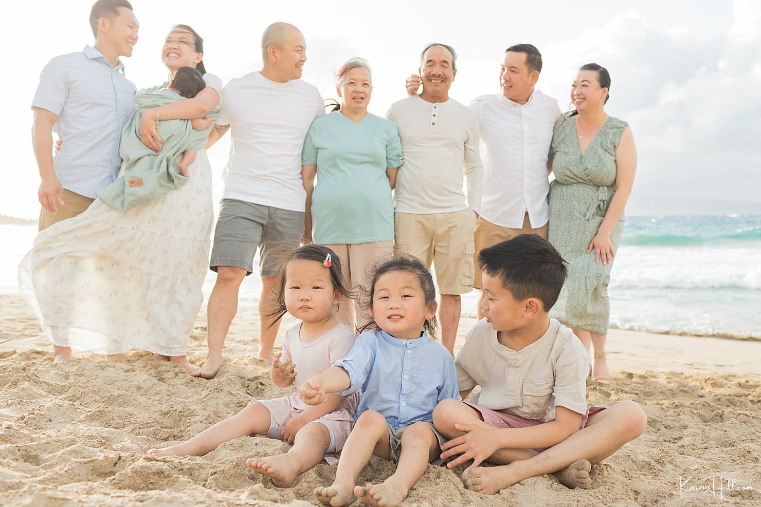 One Flight Down, Many More To Go - Wong's Maui Family Portraits