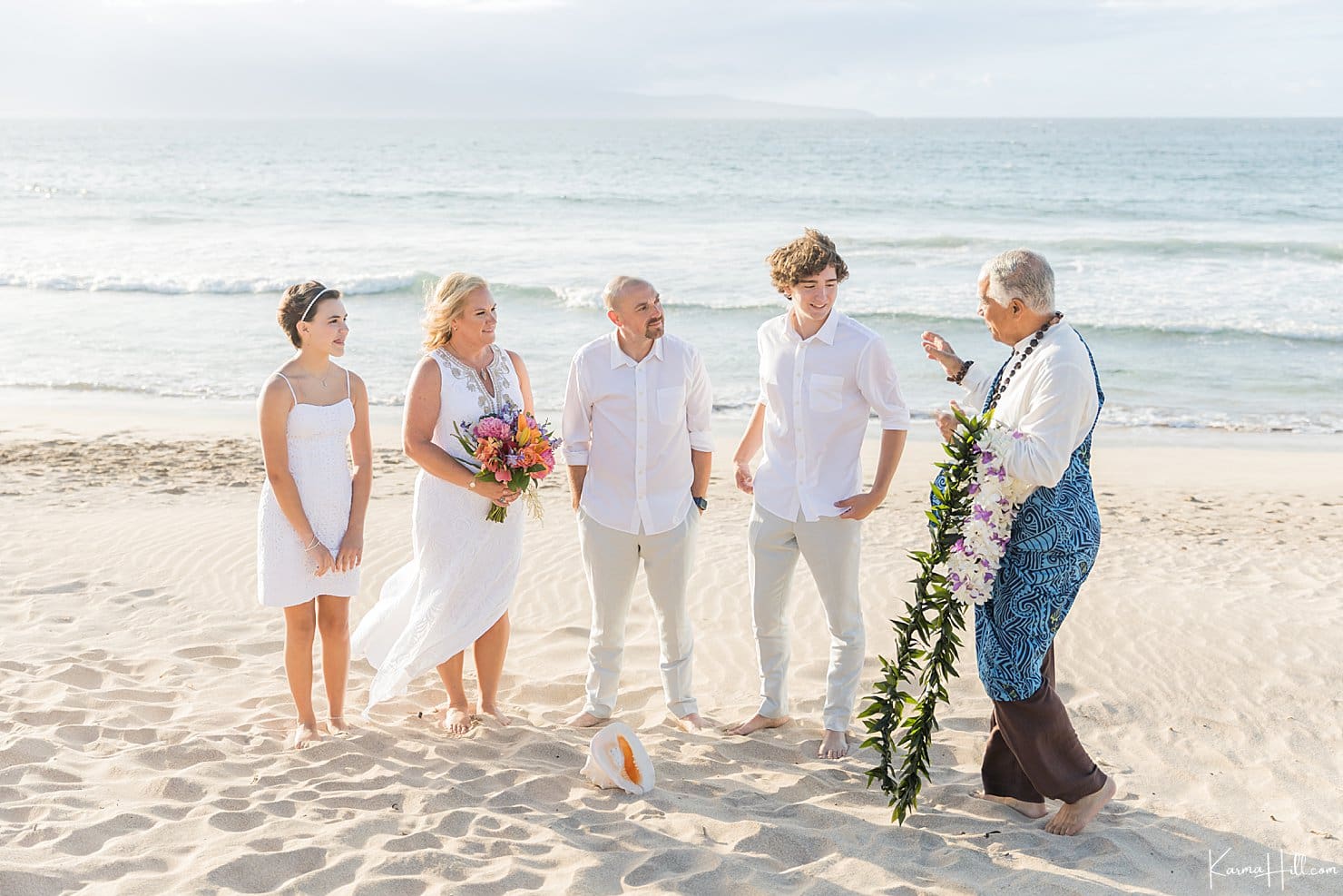Gretchen & Timothy's Maui Beach Wedding Photography