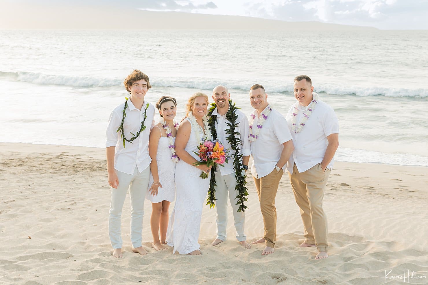 Gretchen & Timothy's Maui Beach Wedding Photography