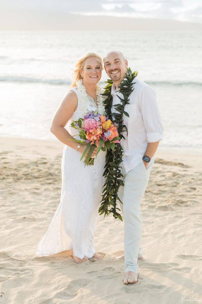 Gretchen & Timothy's Maui Beach Wedding Photography