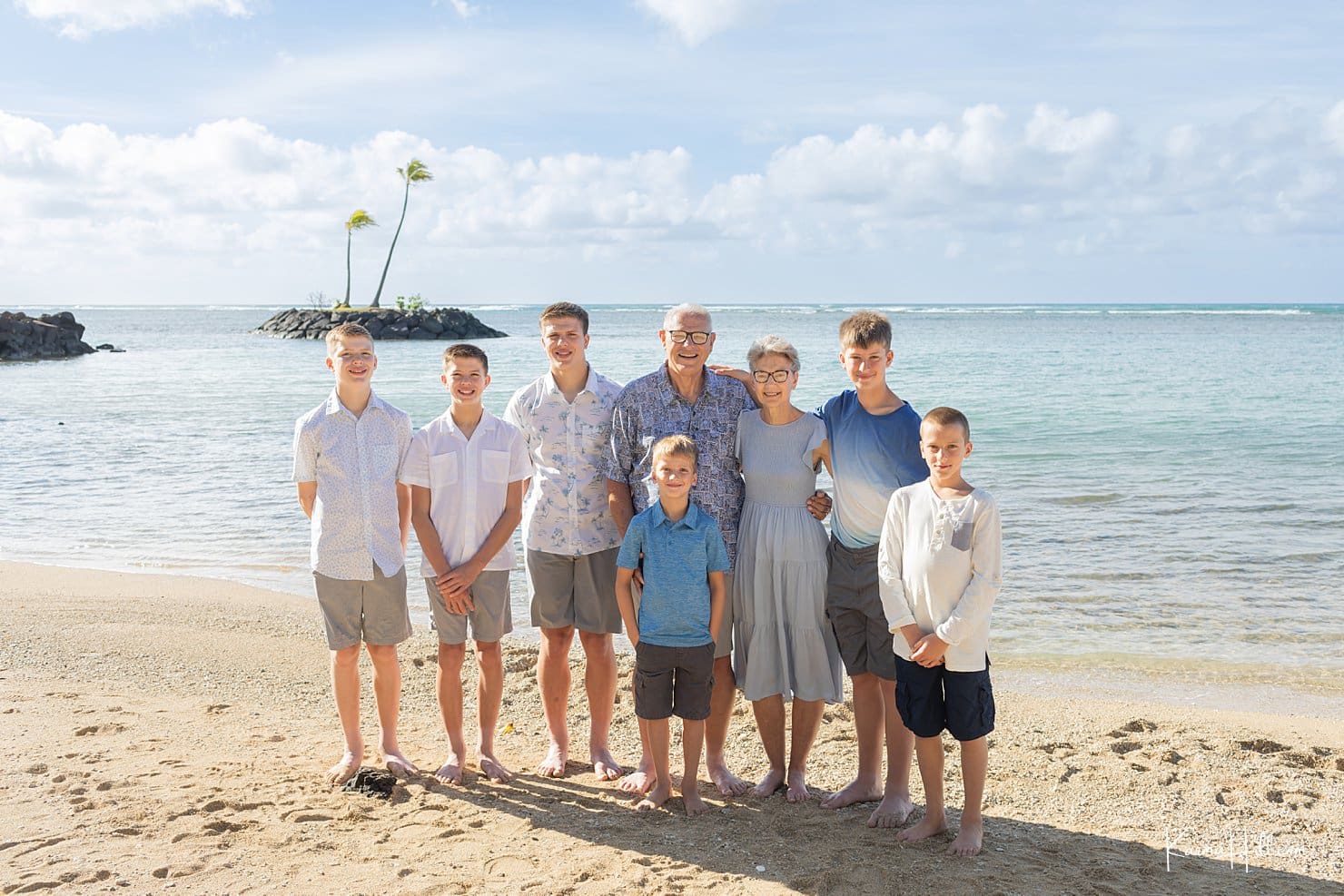 A Half Dozen Grandsons - The Erickson's Family Photography on Oahu