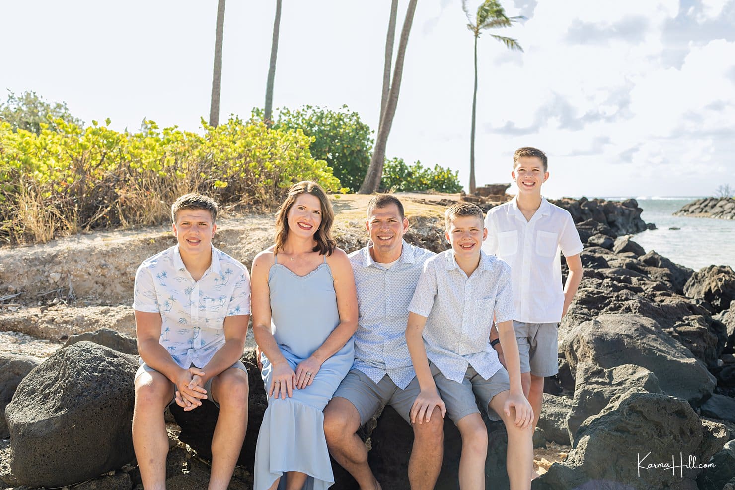 A Half Dozen Grandsons - The Erickson's Family Photography on Oahu