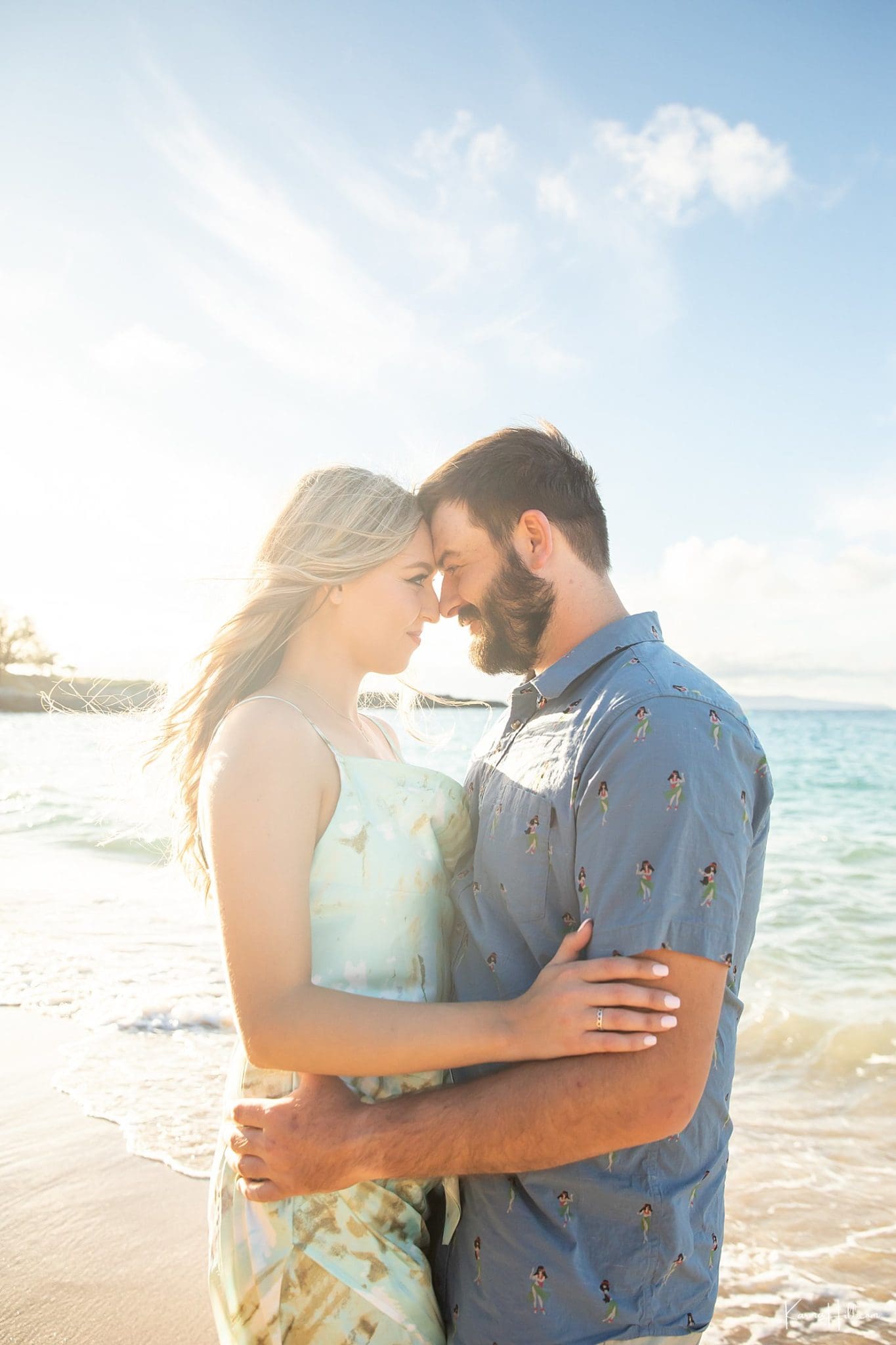 Love & Happiness - Bryce & Katie's Proposal Portraits in Maui