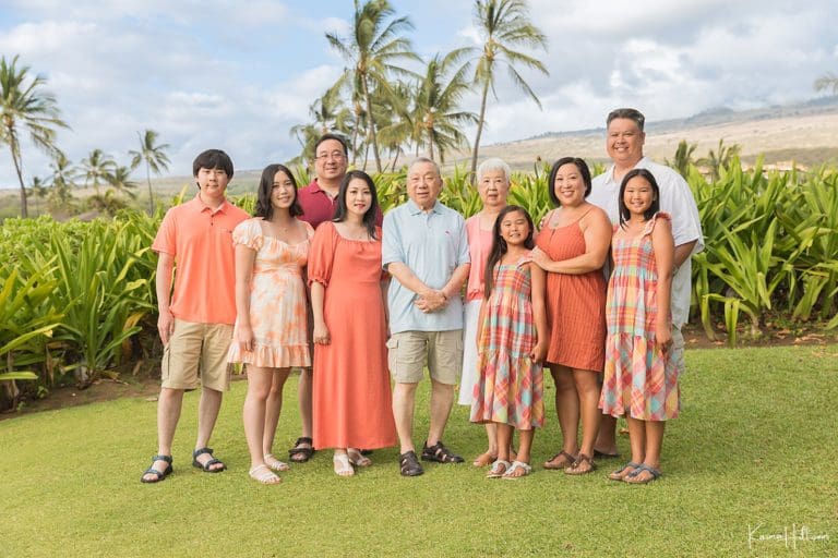 Vibrant Smiles & Bright Orange - Ching's Beach Portraits in Maui