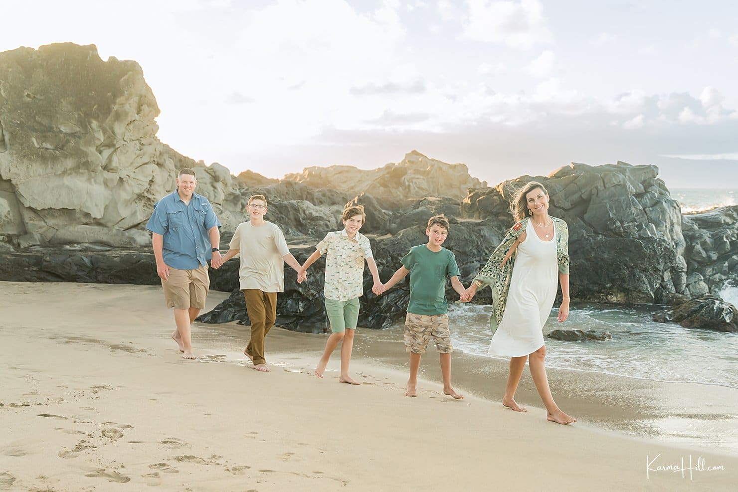 A Grandmother's Joy - The Shead Family's Maui Beach Portraits