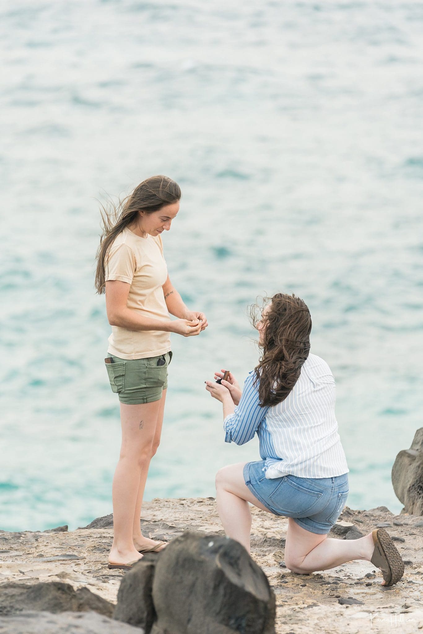 A Morning Surprise! - Sabrina & Brittany's Maui Proposal Portrait