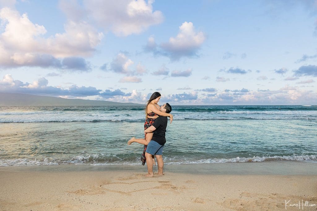 You Are The One - Daniel & Abby's Maui Proposal Portrait