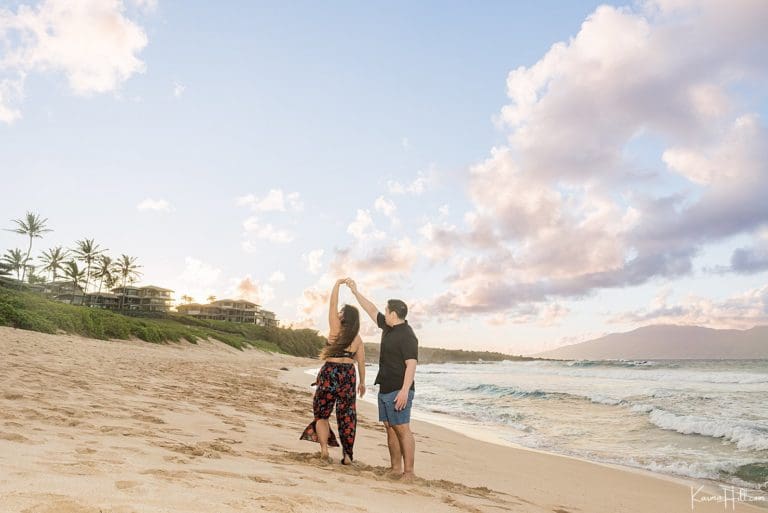 You Are The One - Daniel & Abby's Maui Proposal Portrait