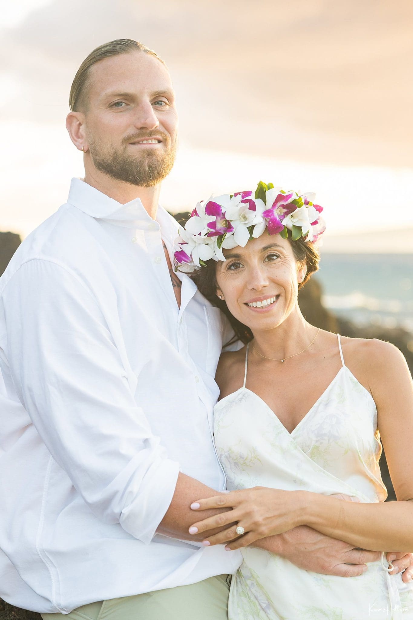 Honeymoon Happiness - Kristen & Christopher's Maui Couples Portrait