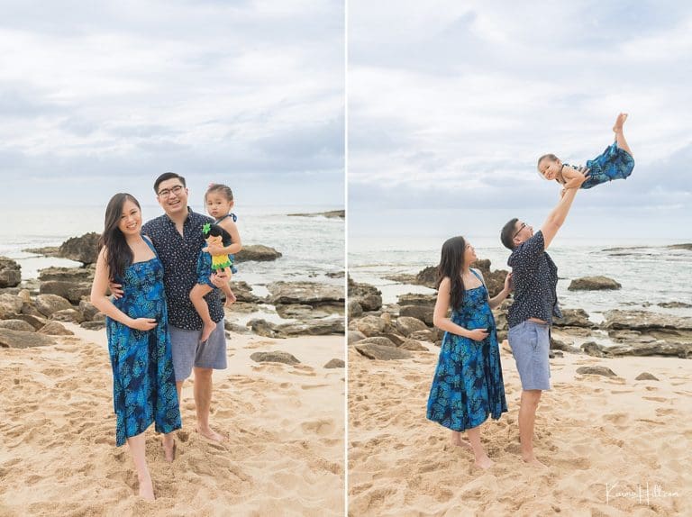 One On The Way - The Nguyen's Oahu Family Portrait