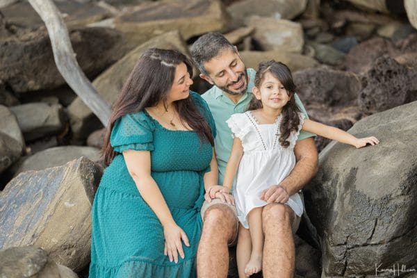 Happy Baby News - The Halaweh's Maui Family Portrait
