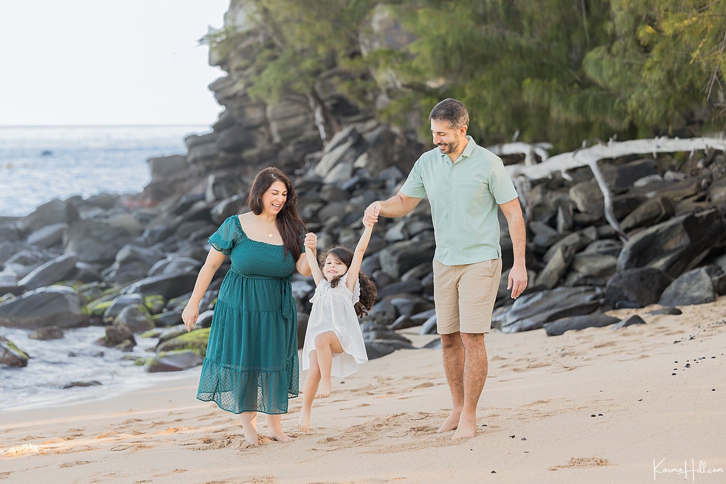 Happy Baby News - The Halaweh's Maui Family Portrait