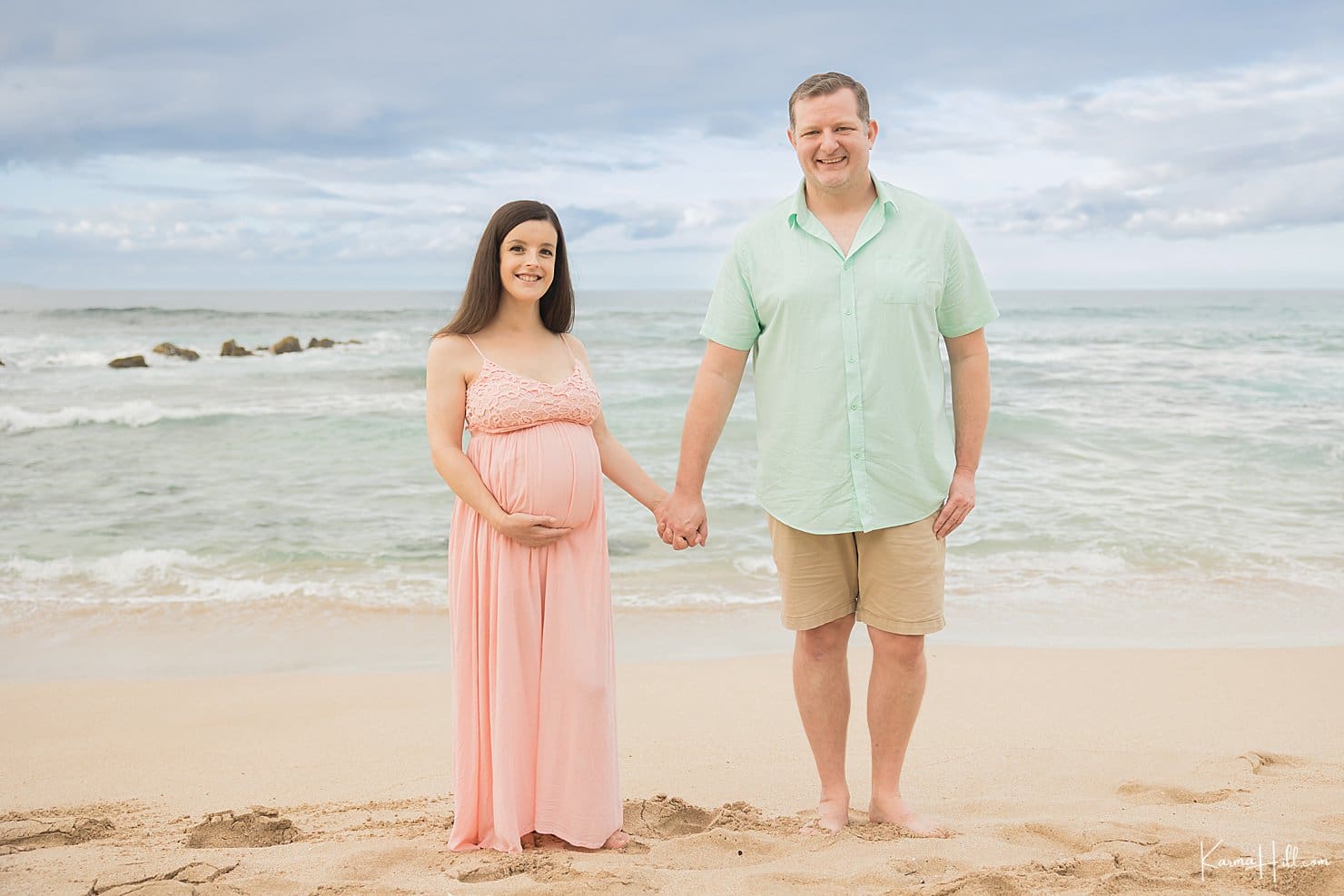 Waiting For Baby - The Vanatta's Maui Family Portrait