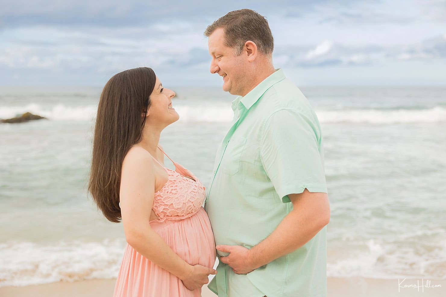 Waiting For Baby - The Vanatta's Maui Family Portrait