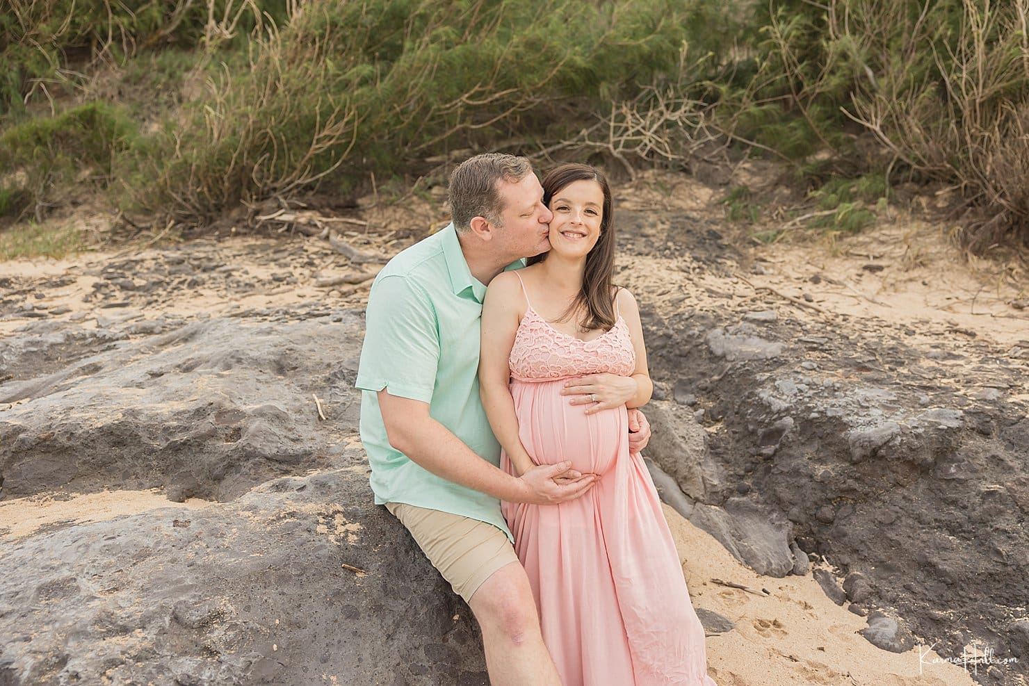 Waiting For Baby - The Vanatta's Maui Family Portrait