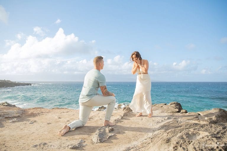 Timing On Our Side - Matt & Savannah's Maui Proposal Portrait