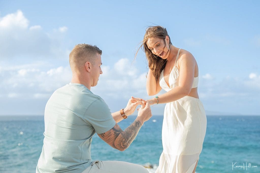 Timing On Our Side - Matt & Savannah's Maui Proposal Portrait