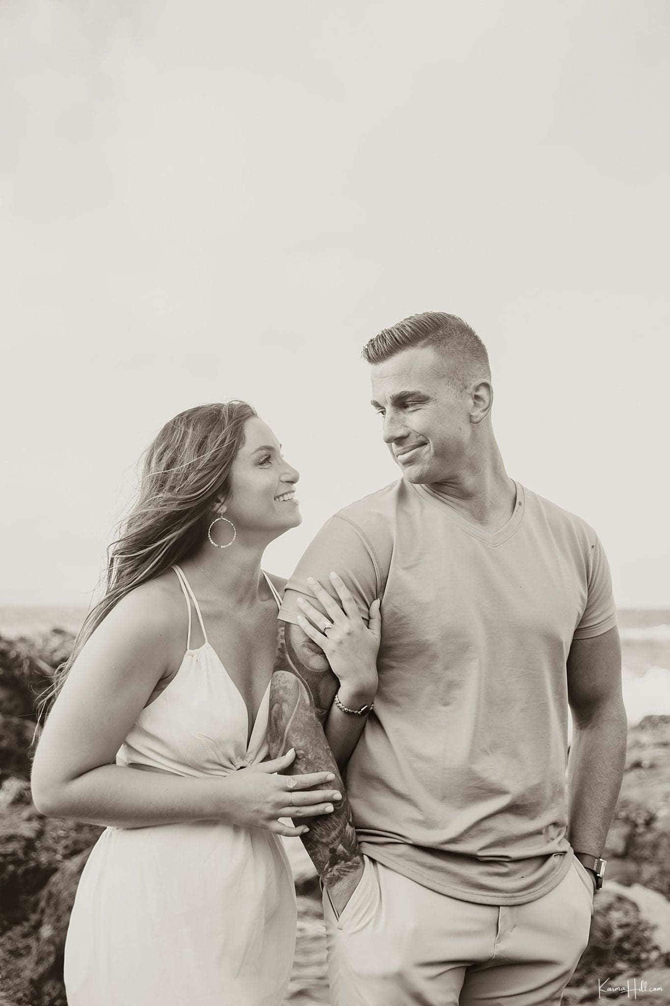 Timing On Our Side - Matt & Savannah's Maui Proposal Portrait