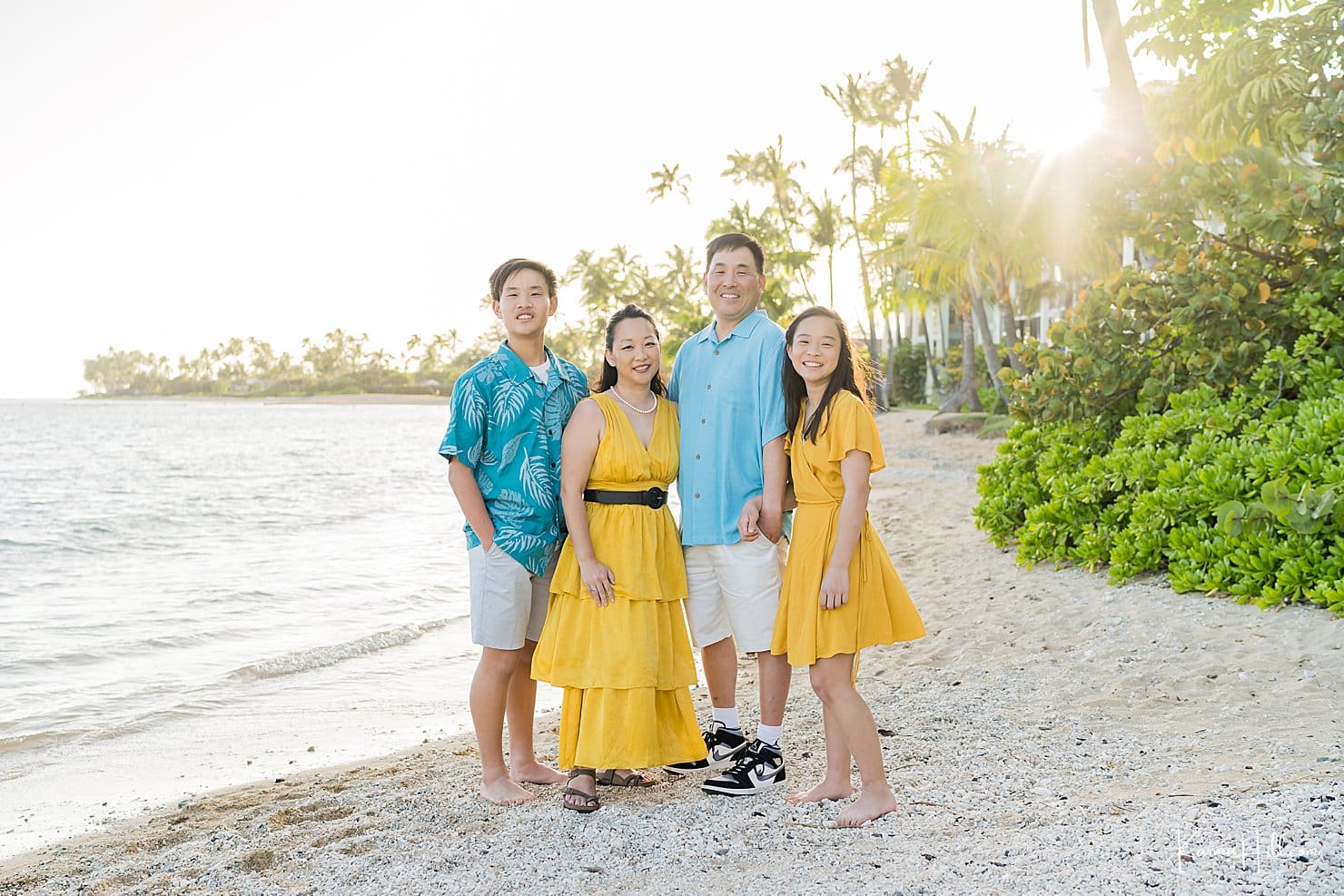 Celebrating Together - The Quach's Oahu Family Portrait