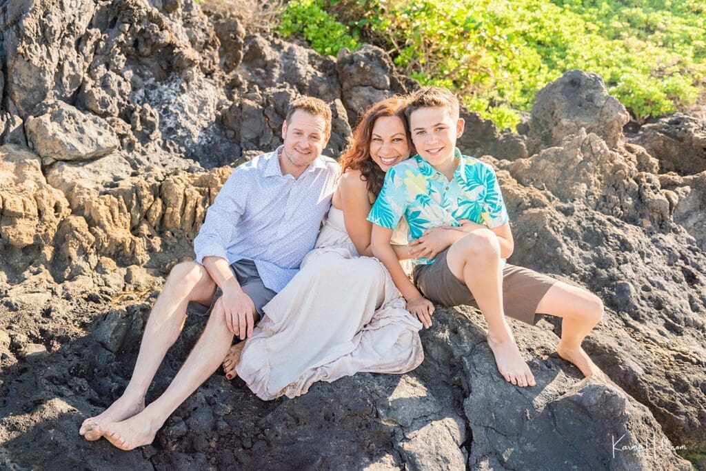 Just The Three Of Us - The Aberle's Maui Family Portrait
