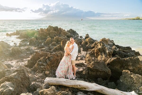 First Time With The Kids - The Mrozek's Maui Family Portrait