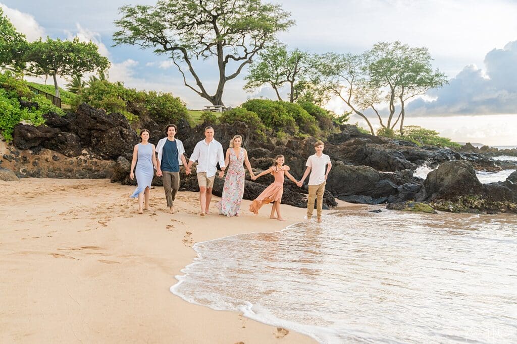 First Time With The Kids - The Mrozek's Maui Family Portrait