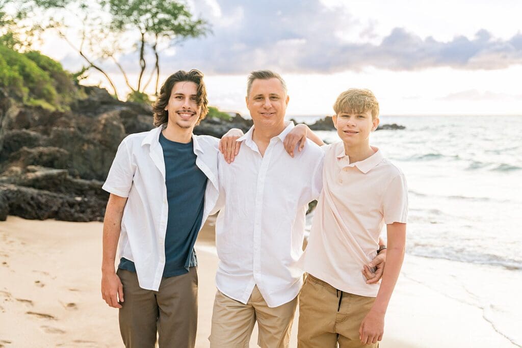 First Time With The Kids - The Mrozek's Maui Family Portrait