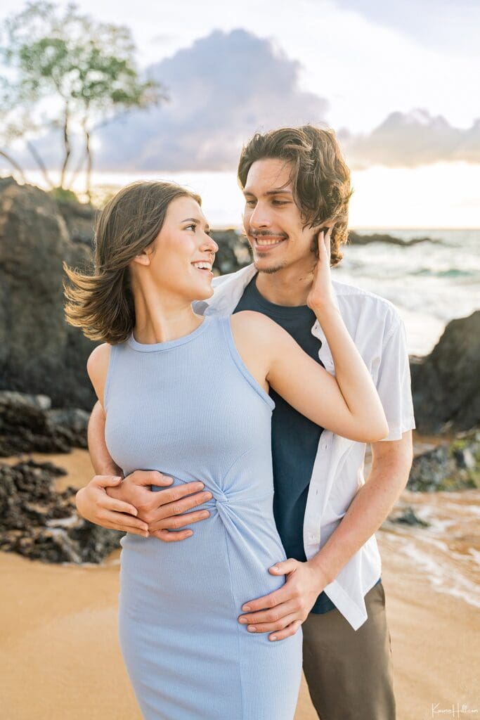 First Time With The Kids - The Mrozek's Maui Family Portrait