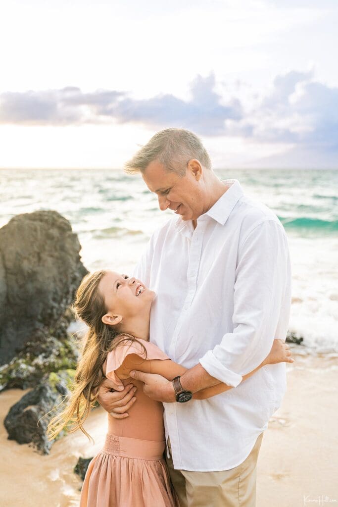 First Time With The Kids - The Mrozek's Maui Family Portrait
