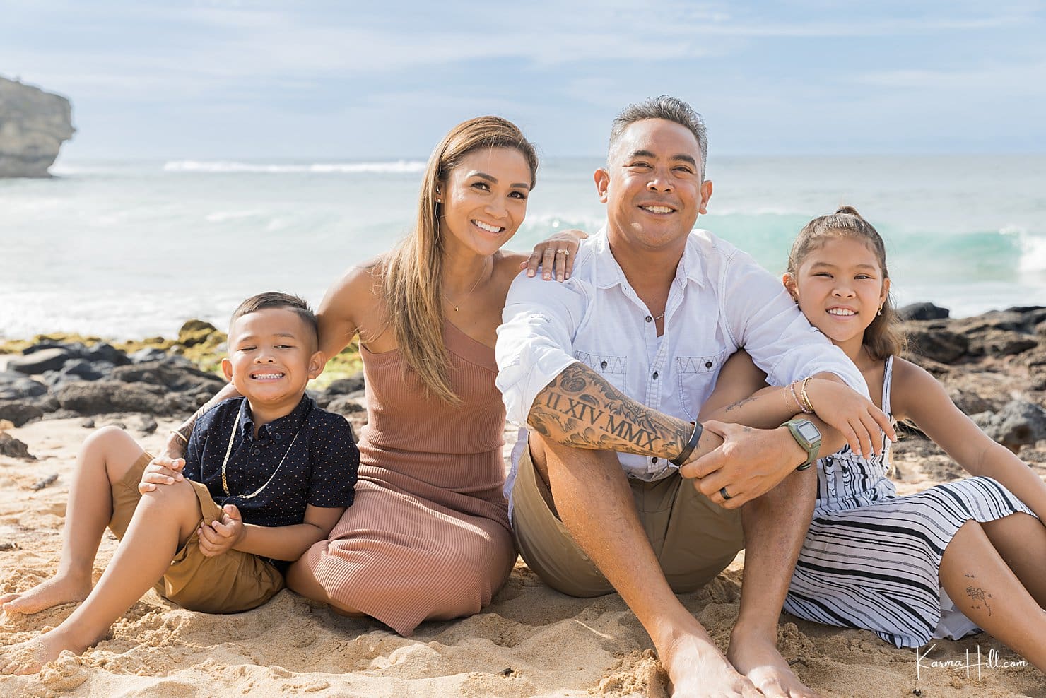 Where The Heart Is - The Omo's Kauai Family Portrait