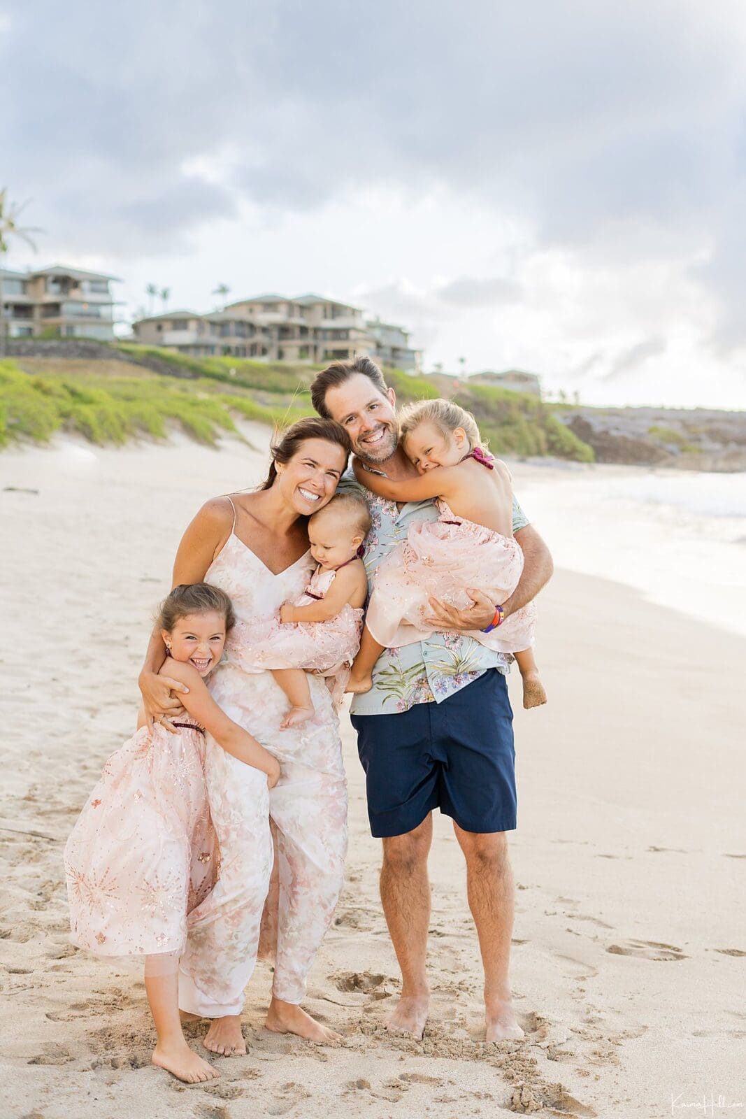 Pretty In Pink - The Boyle's Maui Family Portrait