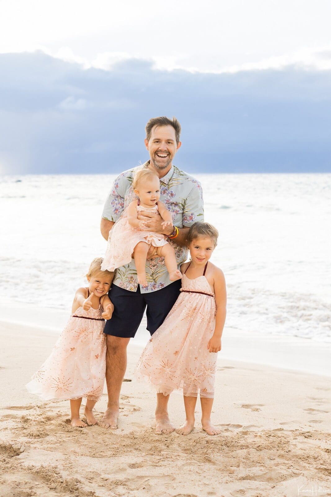 Pretty In Pink - The Boyle's Maui Family Portrait