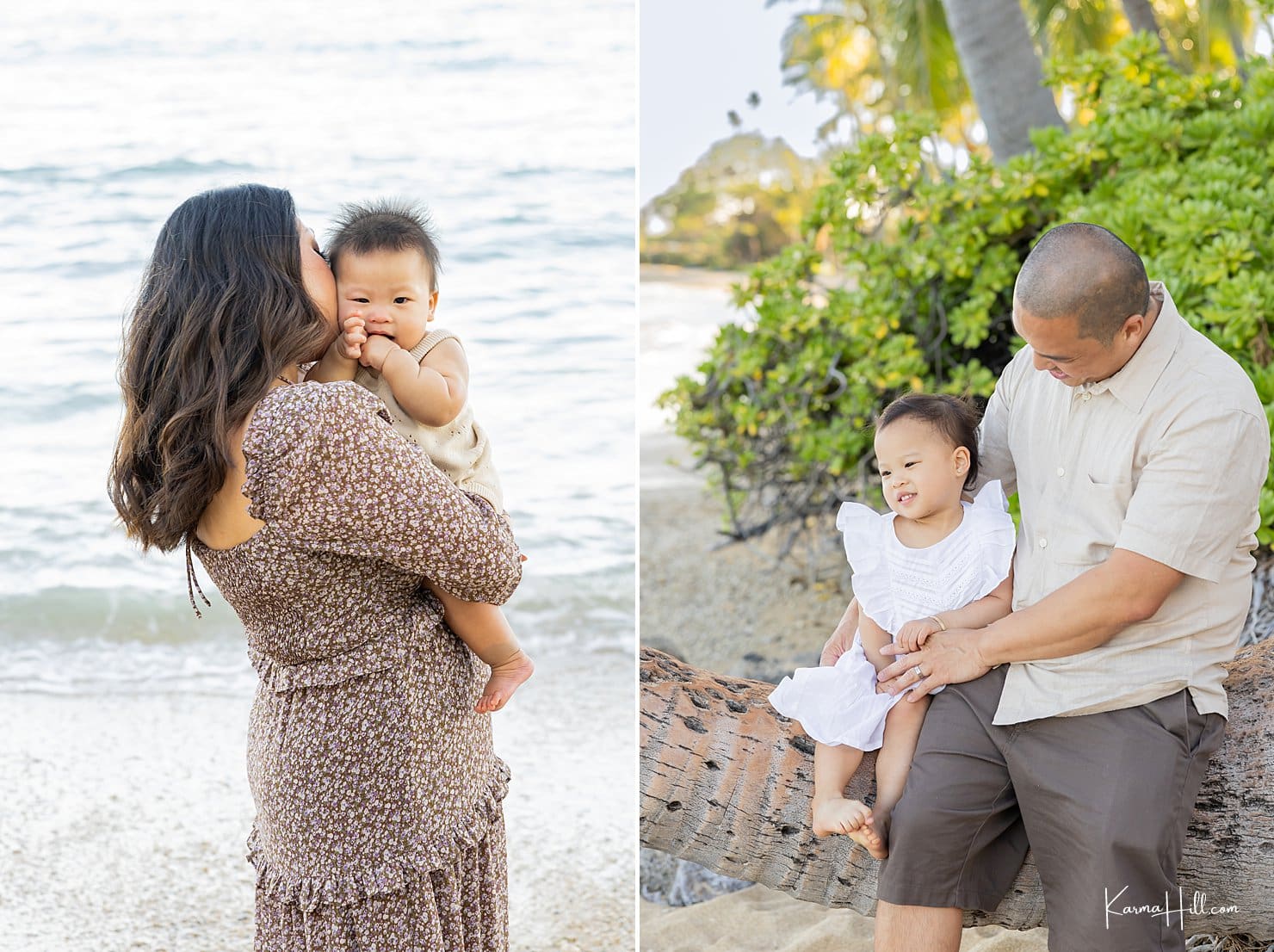 With Our Girls - The Hoang's Oahu Family Portrait