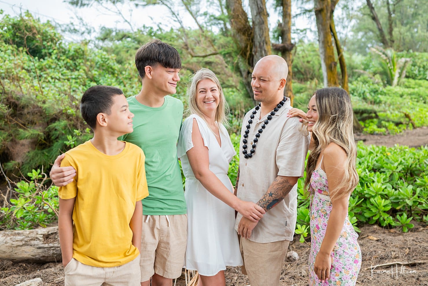 Times To Treasure - The Sambrano's Kauai Family Portrait
