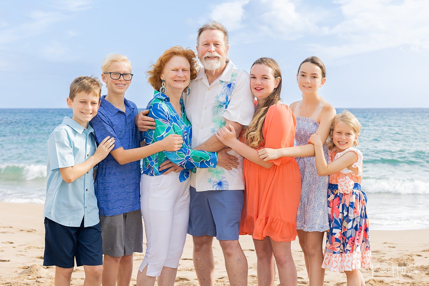 Happy Beach Days - The Simmons' Maui Family Portrait