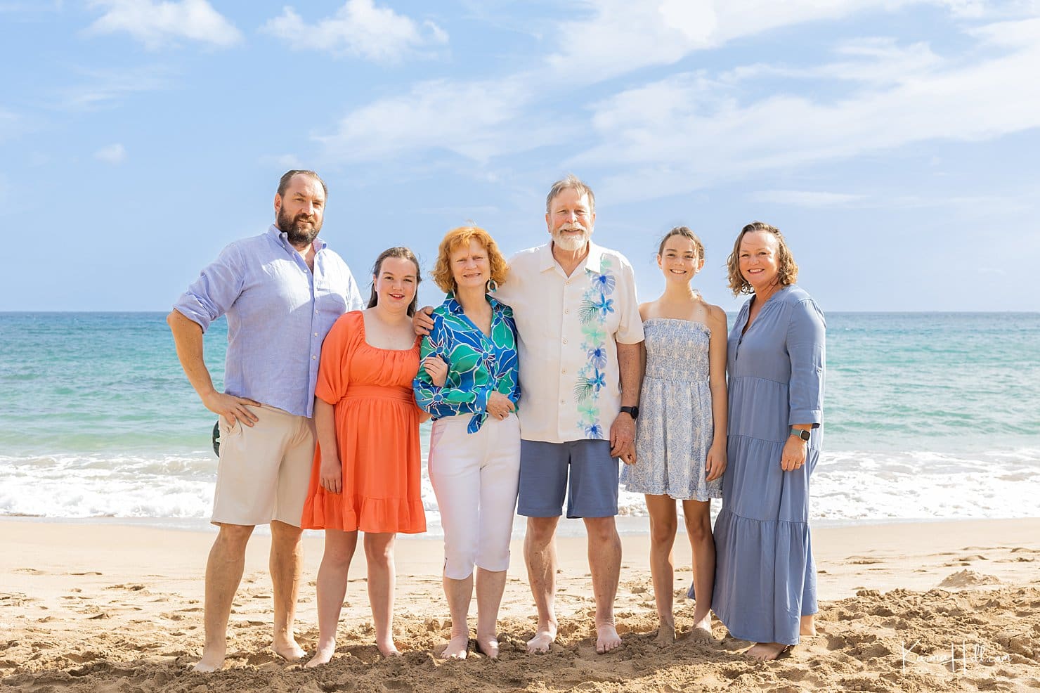 Happy Beach Days - The Simmons' Maui Family Portrait