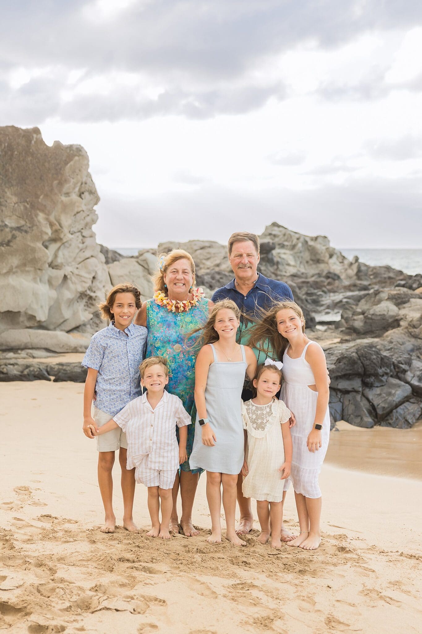 Let's Celebrate Together - The Favia's Maui Family Portrait